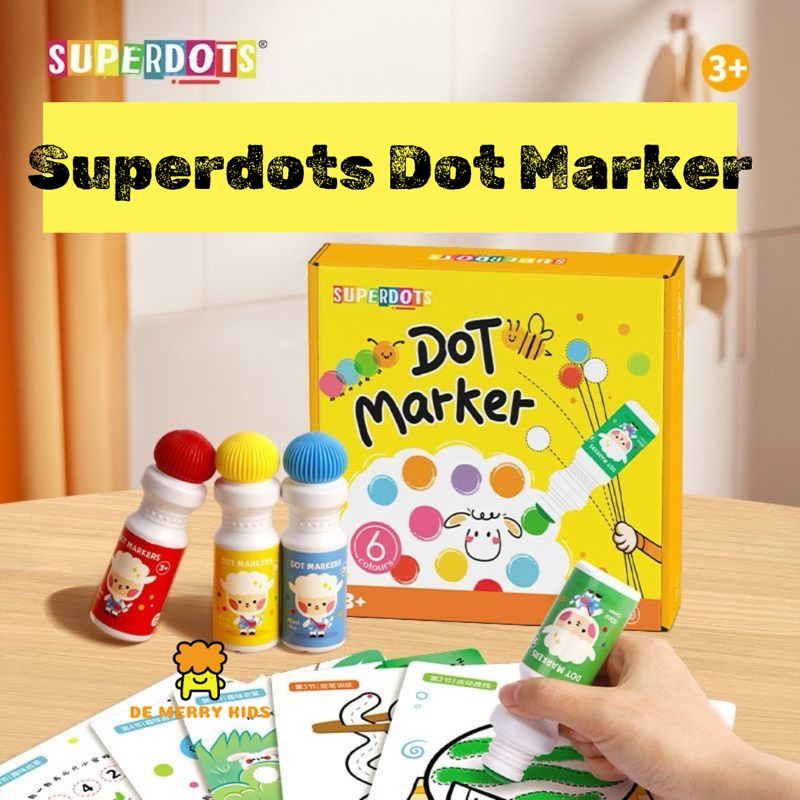 SUPERDOTS Dot marker Kids Art Painting DO-A-DOT Art点点涂鸦笔 | Shopee Malaysia