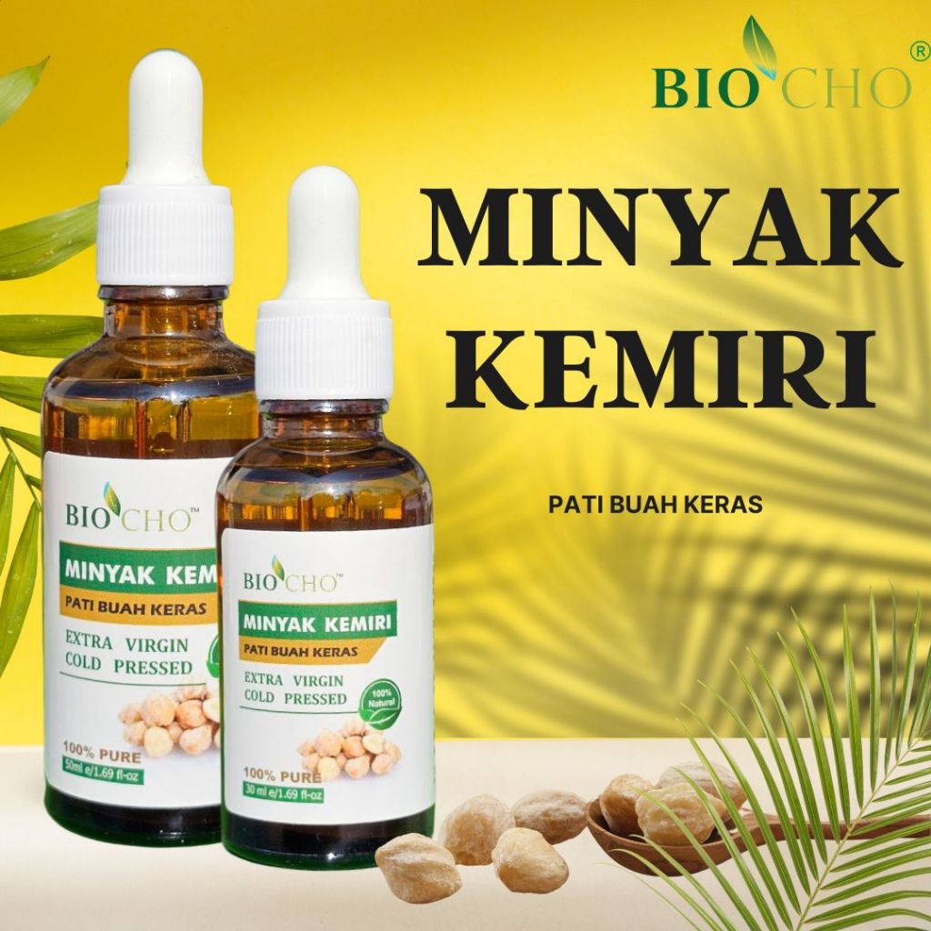 100% MINYAK BUAH KERAS, Minyak Lebatkan Rambut, Hair oil, serum rambut ...