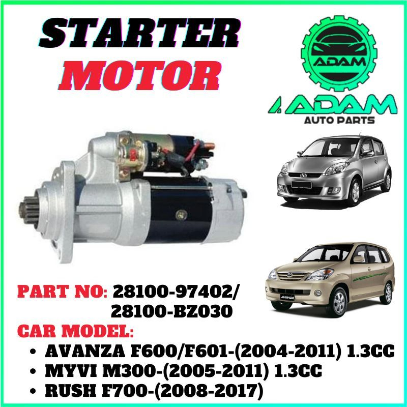 TOYOTA RUSH 1.5 STARTER MOTOR | Shopee Malaysia