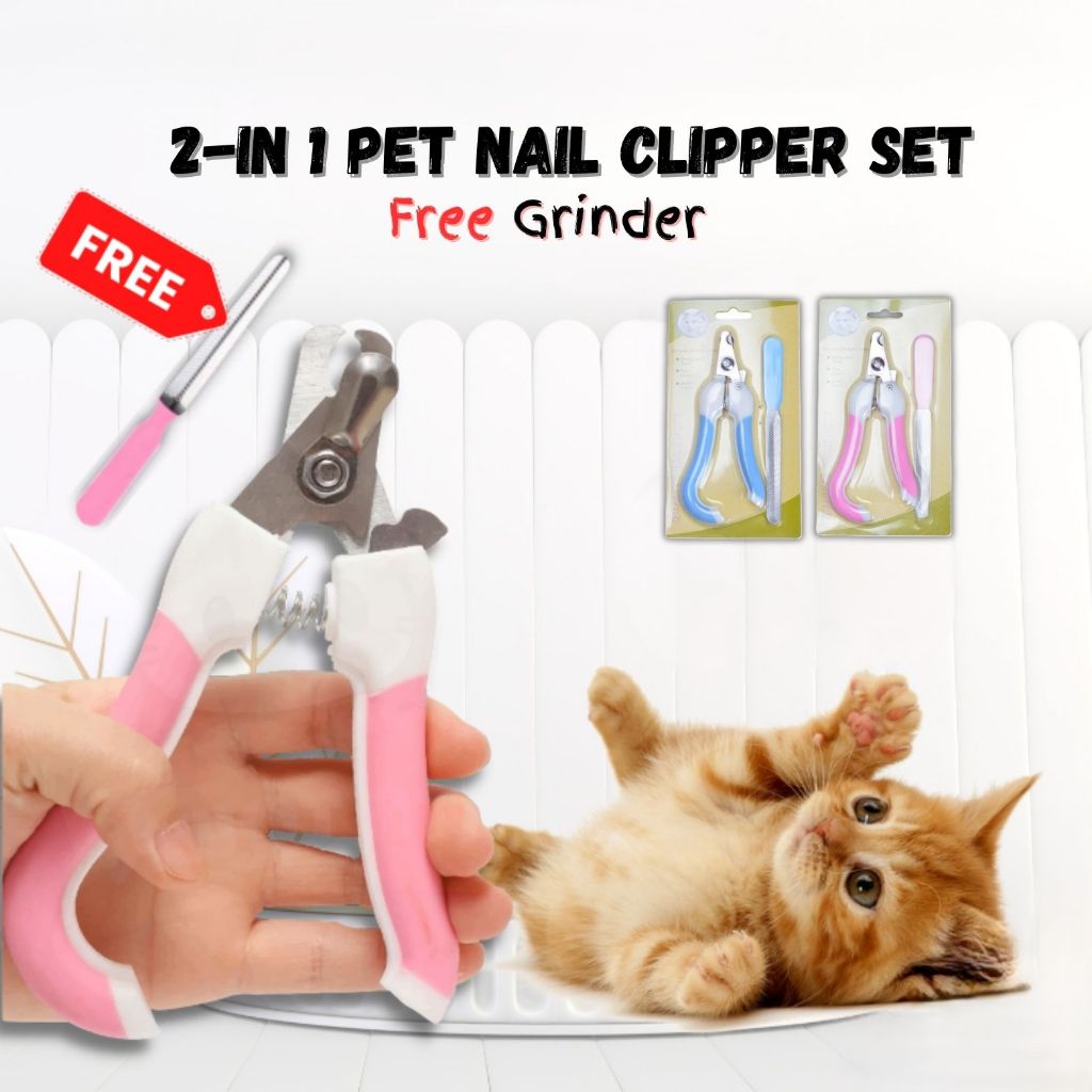 Pet Nail Cutter Cat Claws Scissor Dog Pawl Clipper Stainless Steel FREE ...