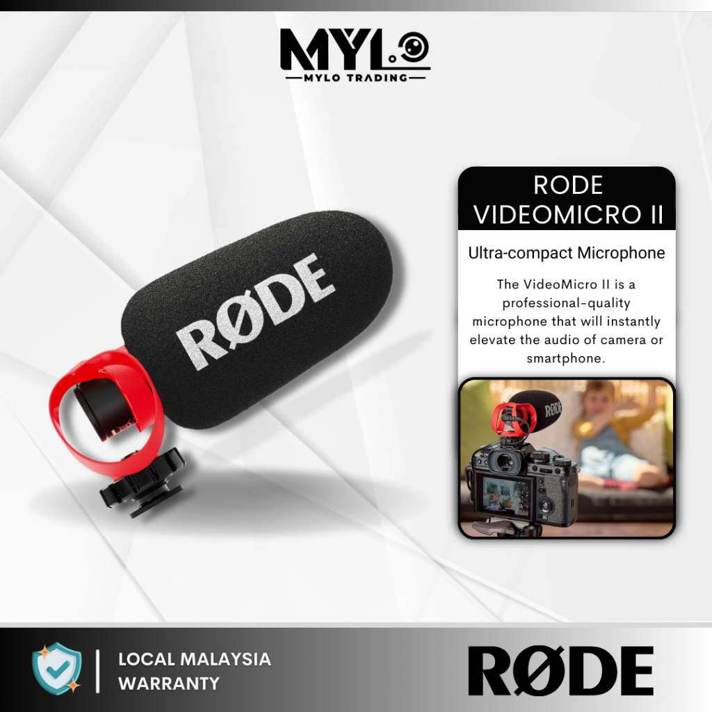 Rode Video Micro & Videomicro II Compact Camera Microphone VMICRO ...