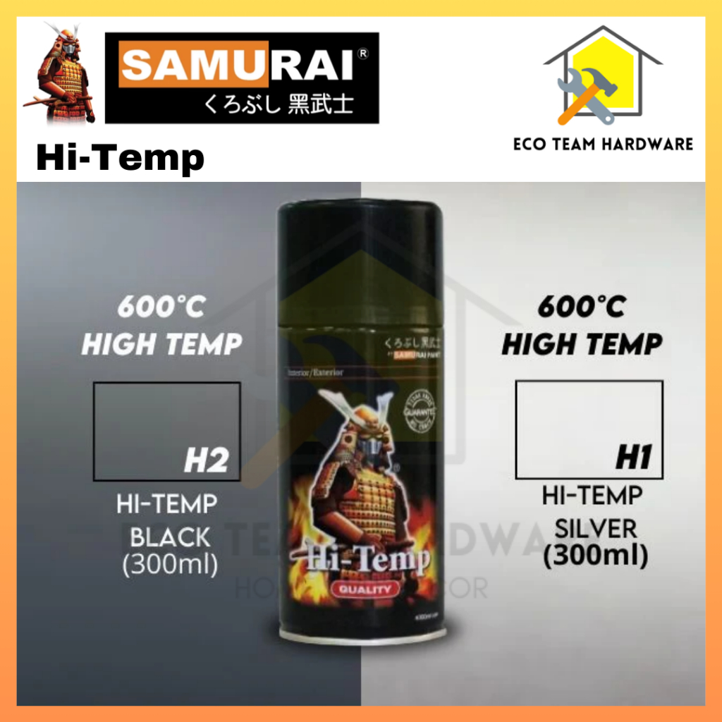 SAMURAI 2k High Temperature Spray Paint 300ml | Shopee Malaysia