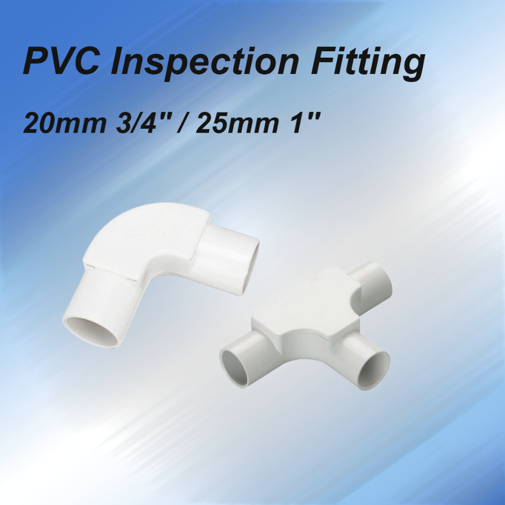 PVC Inspection Tee / Elbow (20mm 3/4'' / 25mm 1'') | Shopee Malaysia