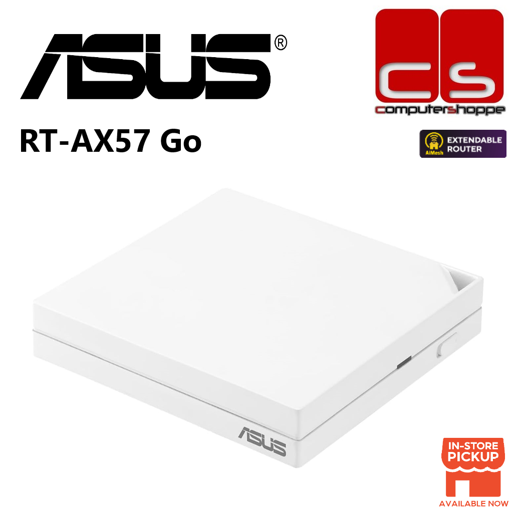 Asus RT-AX57 Go AX3000 Dual Band WiFi 6 (802.11ax) Travel Router ...