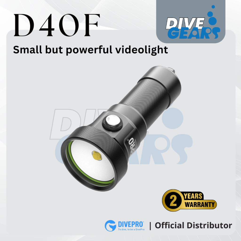 Divepro D40F Underwater Video Light 4200 Lumens CREE XHP70.2 LED Scuba Diving | Shopee Malaysia