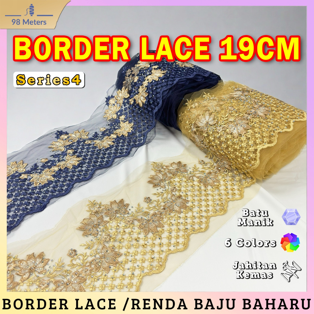 [🔥NEW SERIES🔥] Border Lace Corak Bunga Border Baju Renda Baju Renda ...