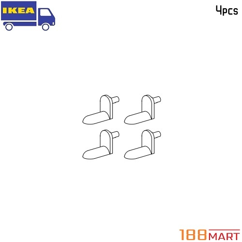 [𝓞𝓻𝓲𝓰𝓲𝓷𝓪𝓵] IKEA BESTA Shelf Holder Pin 4pcs - Steel | Shopee Malaysia