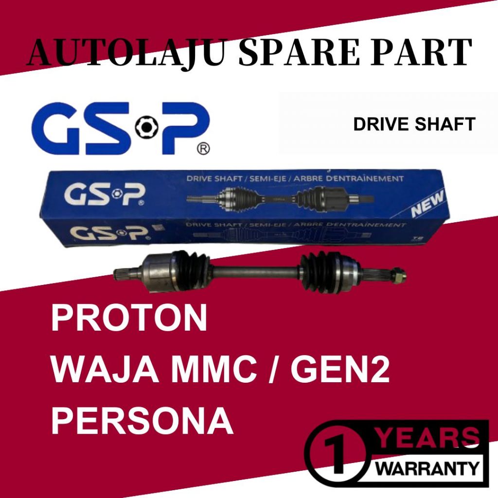 GSP PROTON WAJA MMC / GEN2 PERSONA DRIVE SHAFT 100% ORIGINAL HIGH ...