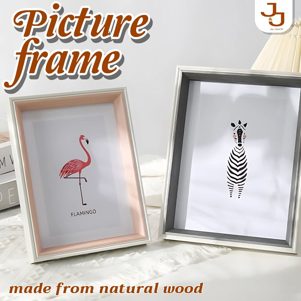 Simple style photo frame wall hanging decorative frame wooden photo ...