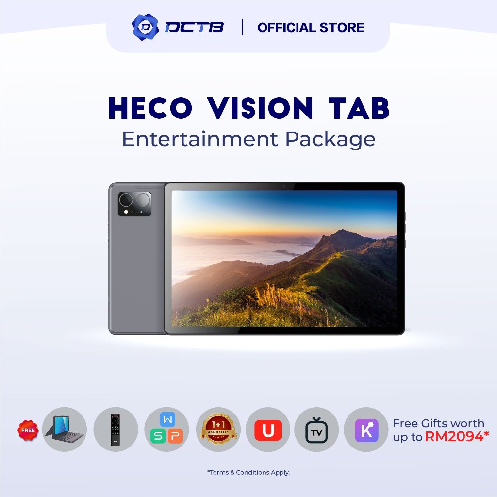 HECO VisionTab 10.36" Tablet | Wifi + LTE | 8GB Ram +128GB Storage | 2K Display | 7700 mAh ...