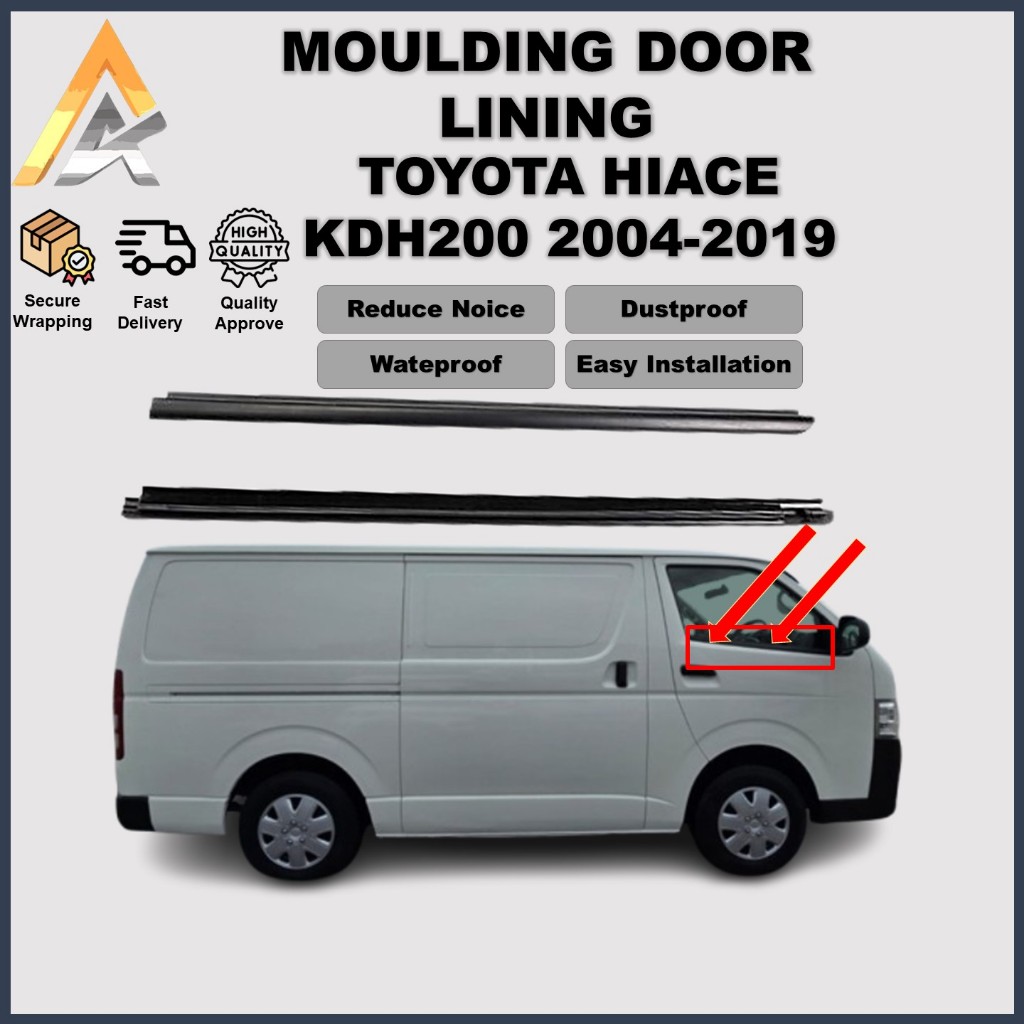 ORIGINAL Toyota Hiace Van KDH200 2004-2019 Front Door Glass Moulding ...