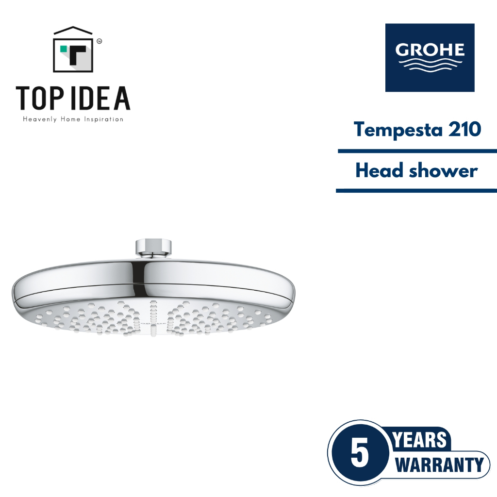 GROHE Tempesta 210 Head Shower 1 Spray - 26408000 | Shopee Malaysia