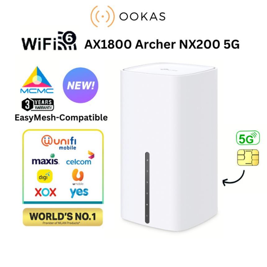 TP-Link Archer NX200 AX1800 Unlimited 5G WiFi 6 Router EasyMesh | Wireless Dual-Band Gigabit ...