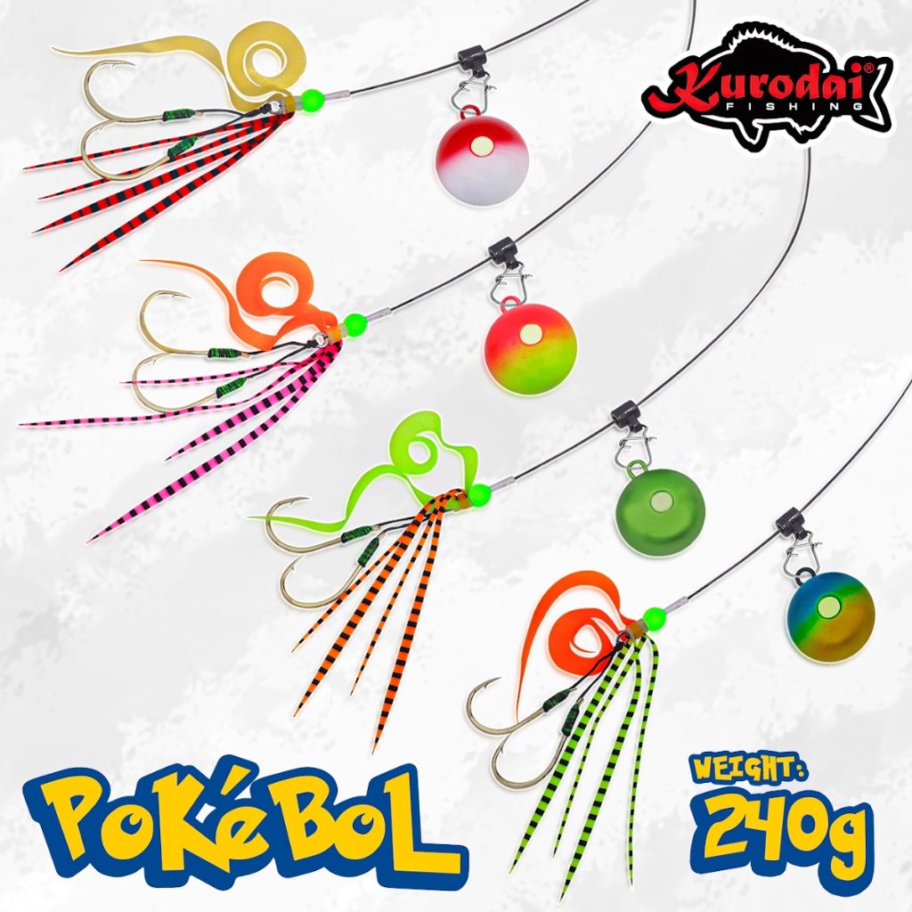 240g - Handmade Sliding Jig Kabura Kurodai Pokebol for Jigging ...