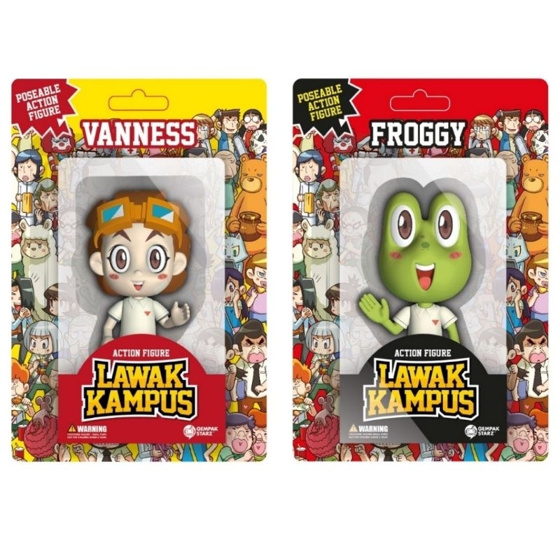 READY STOCK FIGURE LAWAK KAMPUS / FIGURE VANNESS / FIGURE FROGGY ...