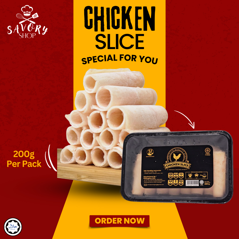 Premium Local Halal Chicken Slices | Fresh Paper-Thin Cut | Hot Pot & BBQ | 200g Pack | Shopee ...
