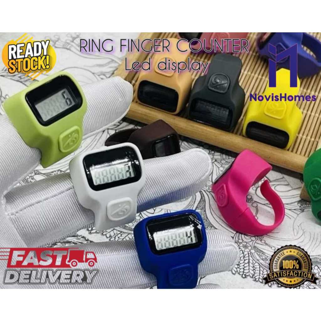 Tasbih Digital Cincin Mini Baharu dengan Pembilang LED Rosari Kaunter ...