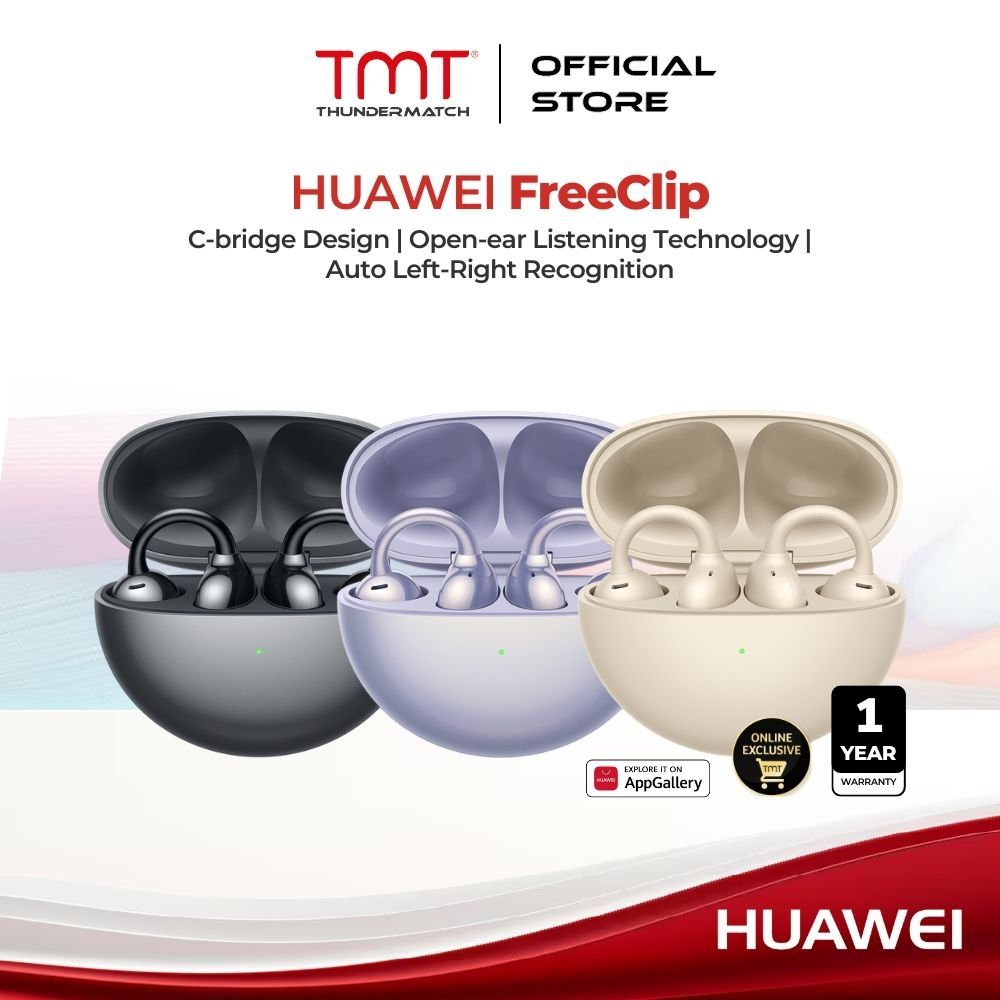 HUAWEI FreeClip Fon Telinga Tanpa Wayar | Shopee Malaysia