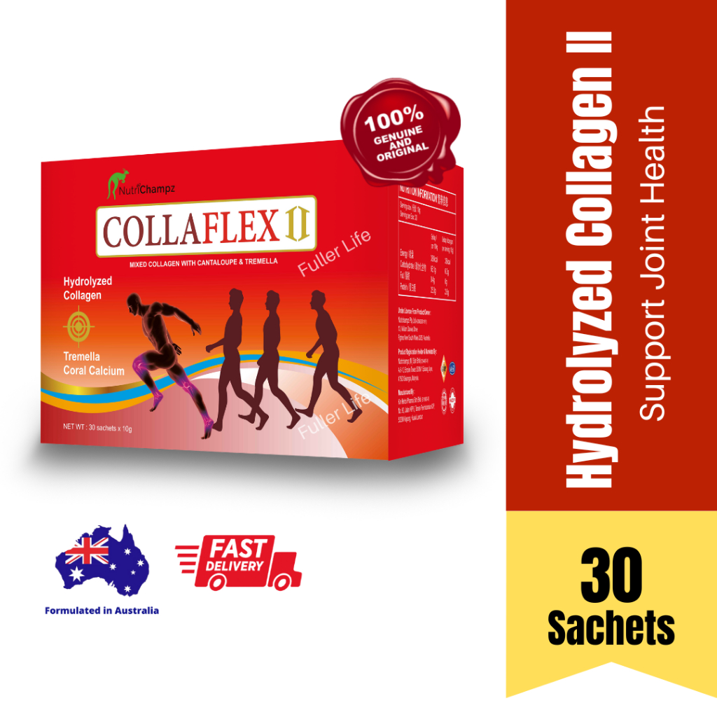 NUTRICHAMPZ CollaFlex II Mixed Hydrolyzed Collagen (30 sachet ...