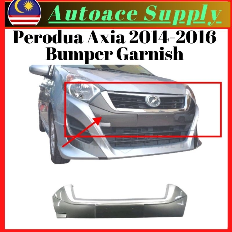 Perodua Axia 2014-2016 Front Bumper Garnish | Shopee Malaysia