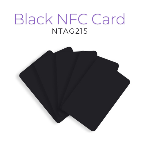 KAD HITAM NFC - Black color NFC Card Ntag215 Blank PVC Card for Iphone ...