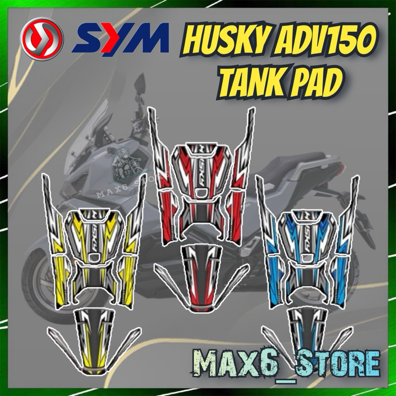 SYM HUSKY 150 TANK PAD STICKER HUSKY ADV 150 EMBOSSED PROTECTOR STICKER ...