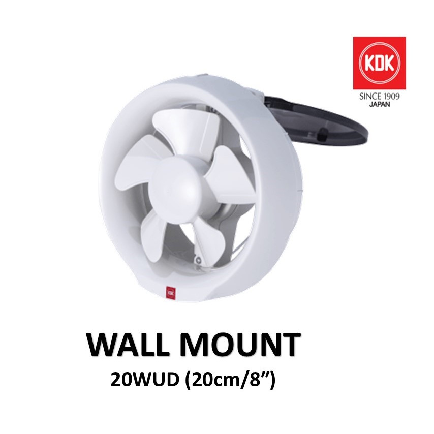 KDK 20WUD (20cm/8″) GLASS MOUNT PROPELLER EXHAUST / VENTILATING FAN ...