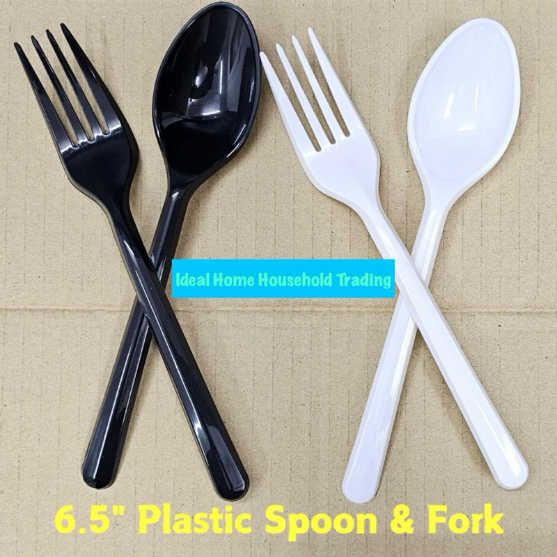 Plastic Fork and spoon and knife Disposable cutlery | Shopee Malaysia