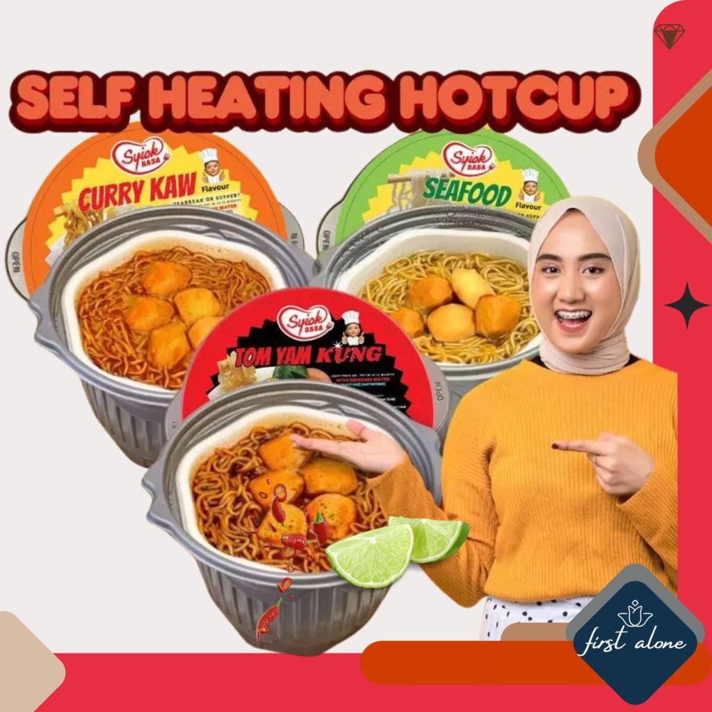 Syiok Rasa [Muslim Product] TomYam Kung/Curry Kaw/Seafood Self-Heating ...