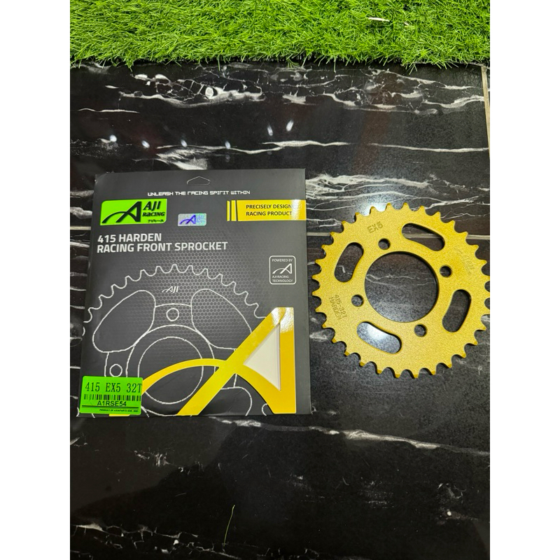 sprocket AJI RACING 415 EX5 GOLD HARDEN SPROCKET SPOCKET 14T 15T 28T ...