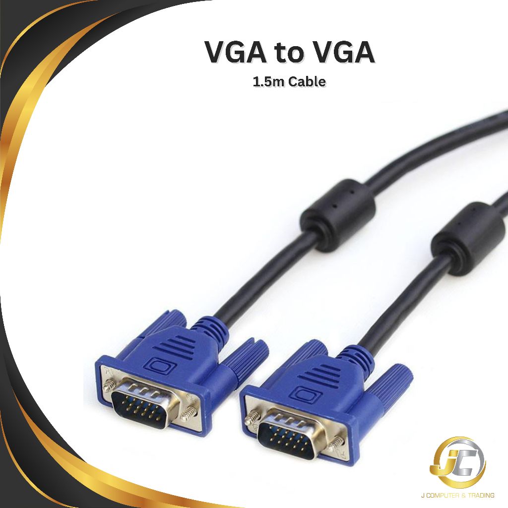 ( New ) Cable VGA to VGA 1.5m | Shopee Malaysia