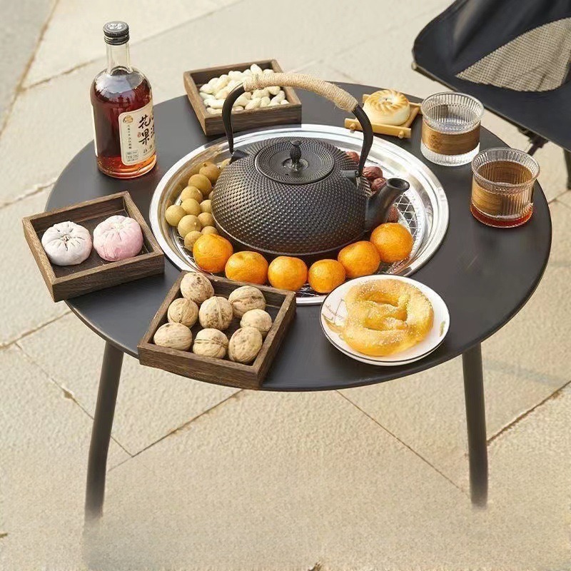Outdoor Stove Cooking Tea Table Multi-Functional Charcoal Fire Table ...