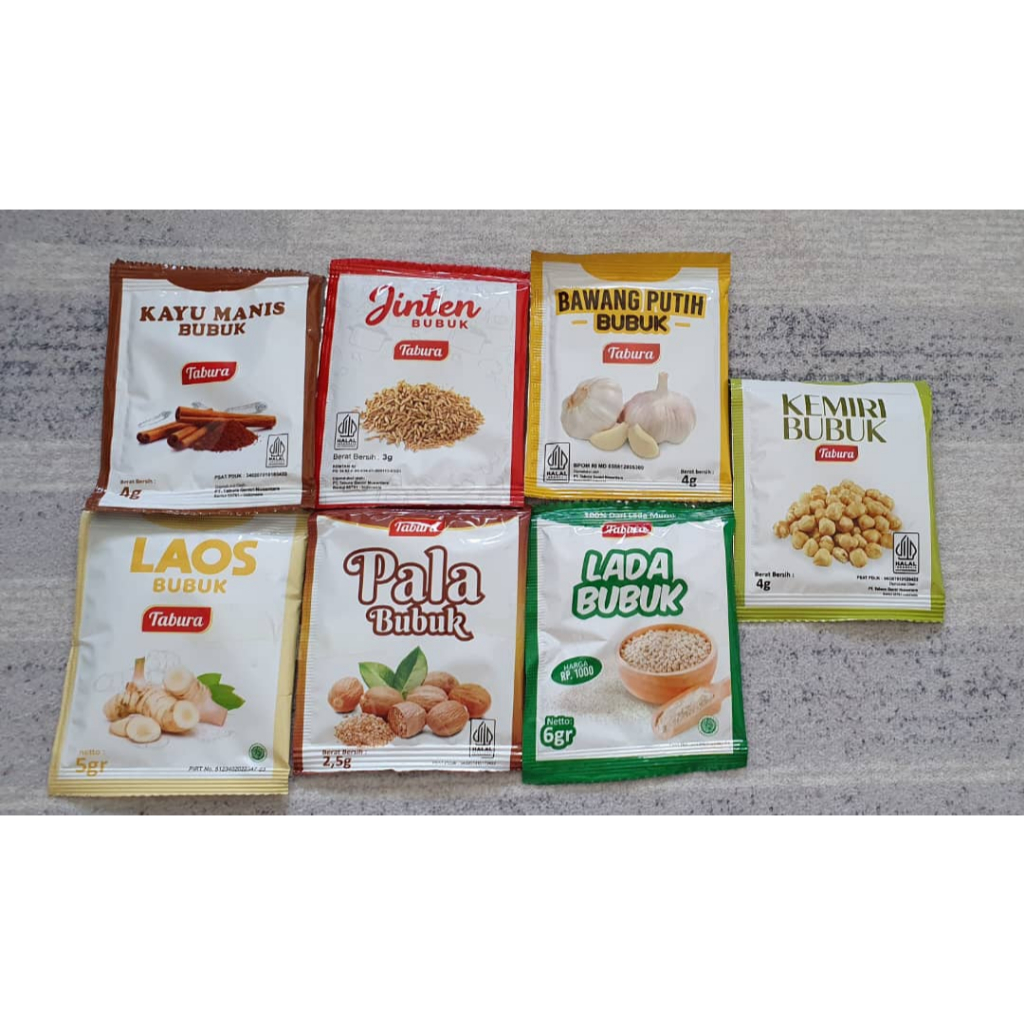 Pes/ Bumbu/Rempah Masak Bubuk Sachet Merk Tabura | Shopee Malaysia