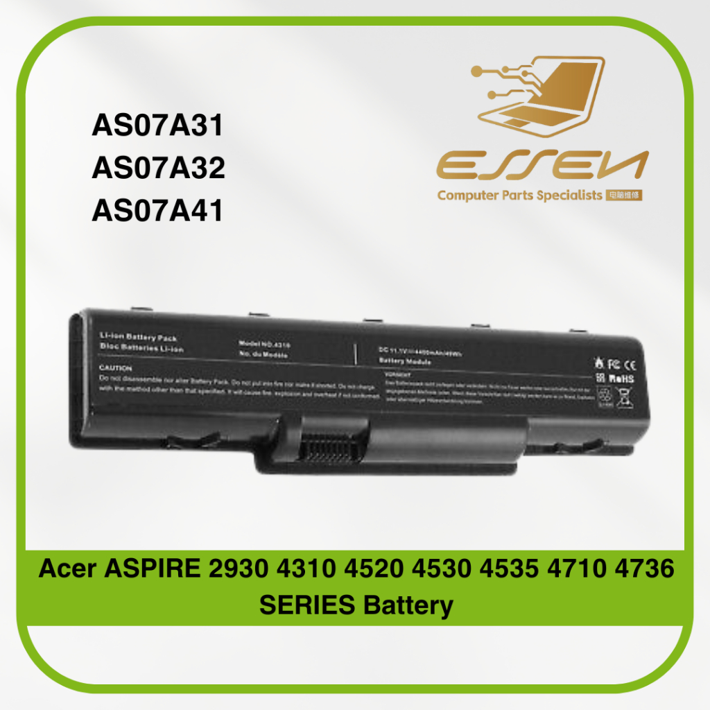 ACER AS07A31 AS07A32 AS07A41 for ASPIRE 2930 4310 4520 4530 4535 4710 ...