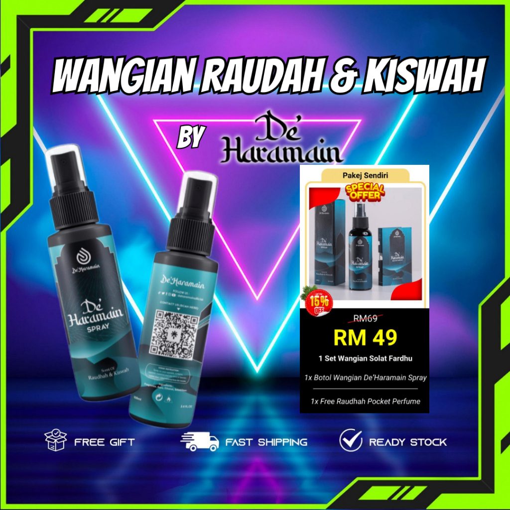 WANGIAN DE HARAMAIN SPRAY KISWAH KAABAH TANPA ALKOHOL | Shopee Malaysia