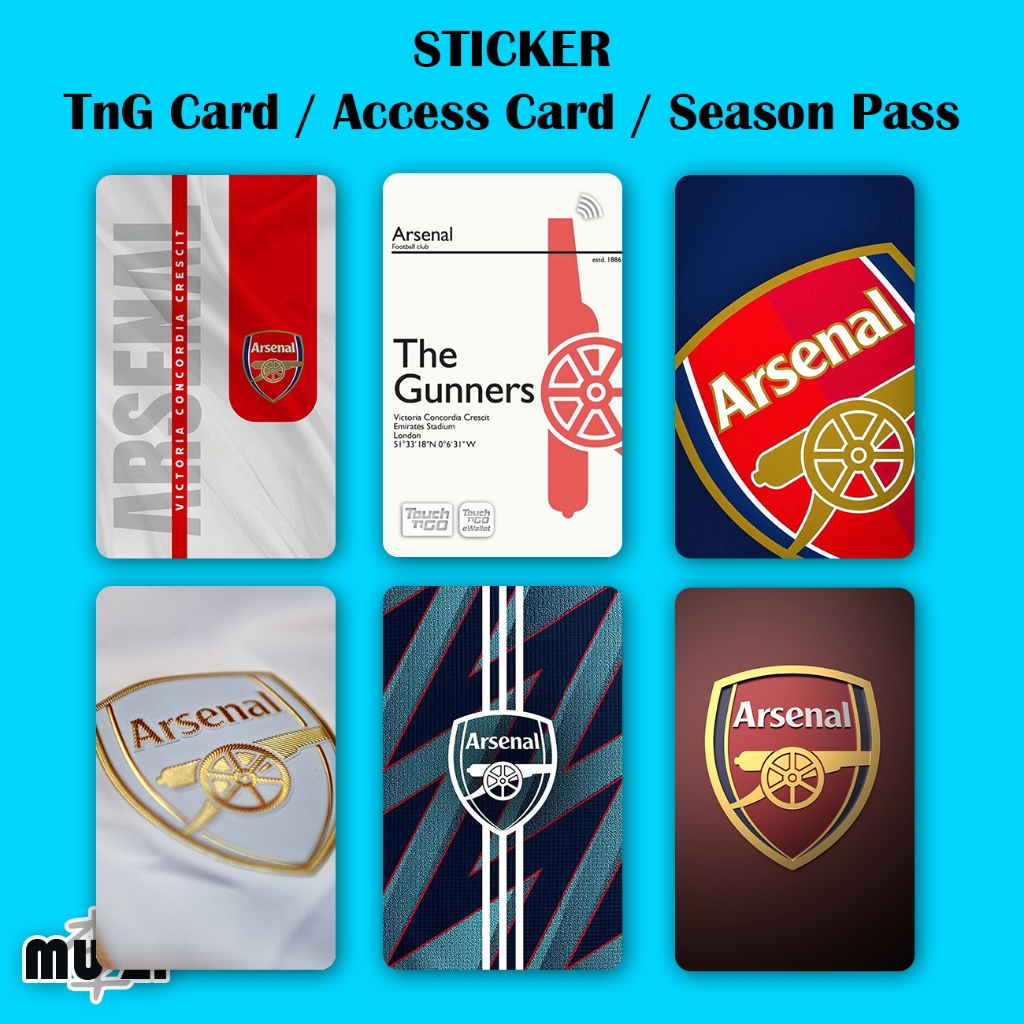Arsenal TnG Card STICKER NFC STICKER Waterproof Thick Hard Material ...
