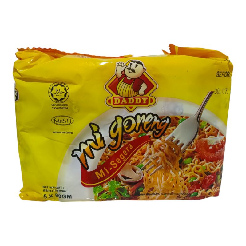 DADDY MI Goreng Mi Segera 5×80gm | Shopee Malaysia