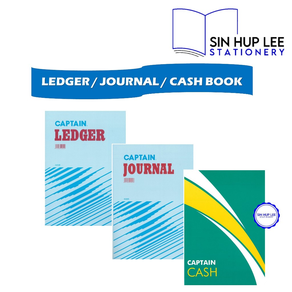 Captain Account Book Cash / Ledger / Journal Book 40's pages Buku Kira ...