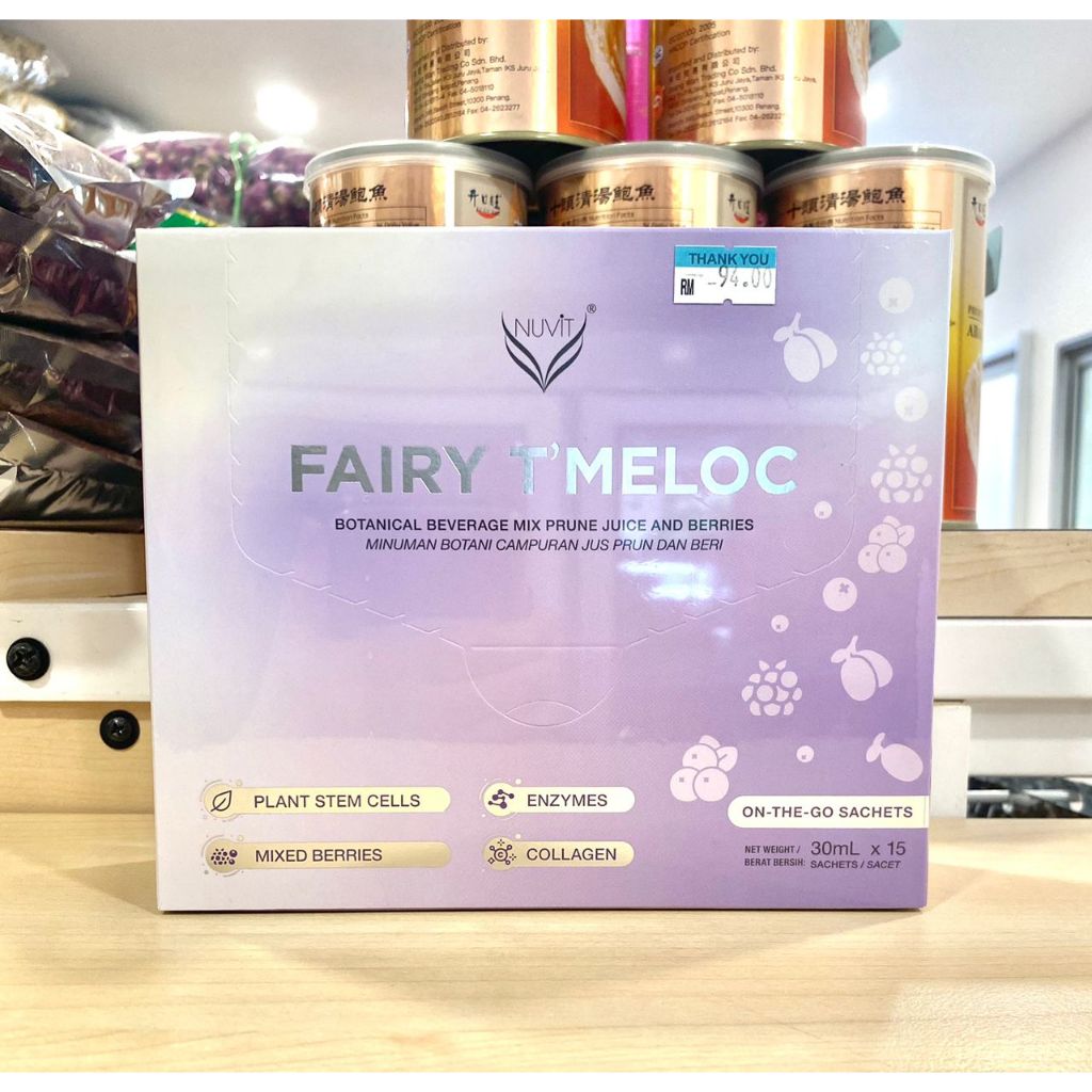 《NUVIT 》Minuman Botani Campuran Jus Prun Dan Beri 混合西梅浆果饮品 FAIRY T ...