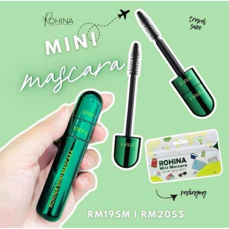 ORIGINAL💯MASKARA MINI ROHINA LIMITED EDITION 2024 | Shopee Malaysia