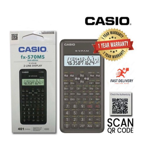 Fx-570ms 2nd edition Casio scientific calculator | Shopee Malaysia