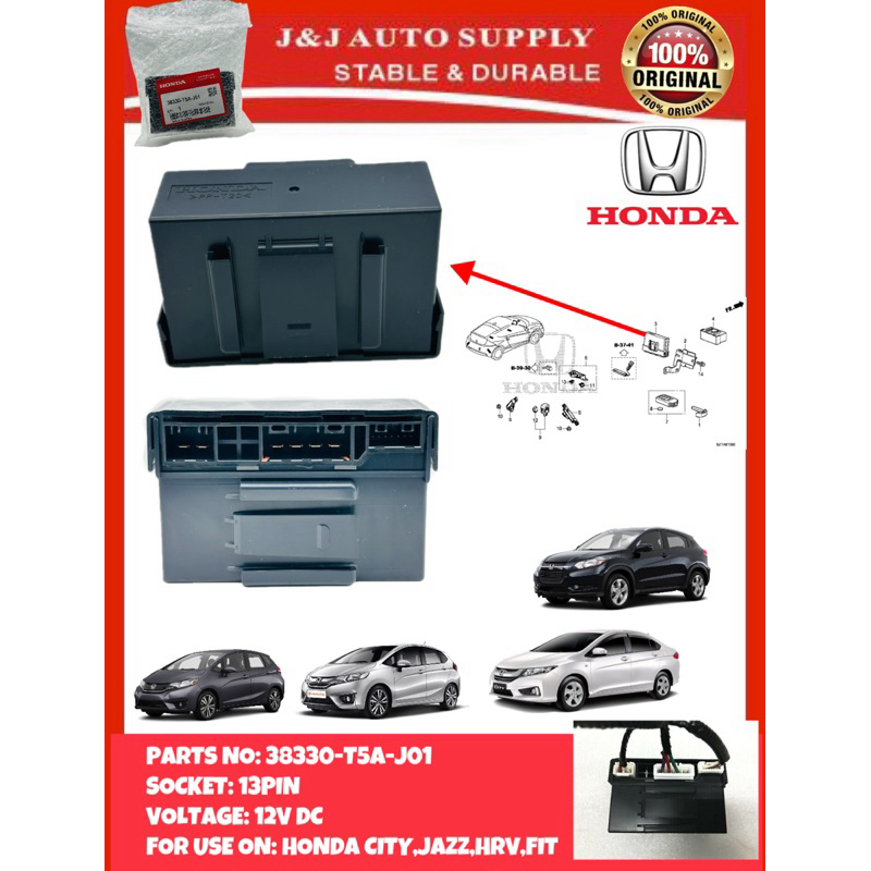 38330-T5A-J01 Genuine Honda Box Assembly, Sub Relay Control Unit For ...