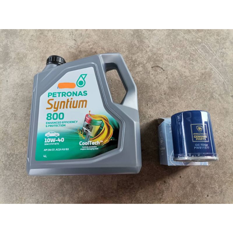 Proton Satria Neo Minyak Hitam PERTRONAS ORIGINAL 10W/40 SEMI + OIL ...