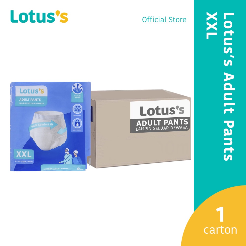 Lotus’s Adult Pants XXL (8 Pcs x 10 Packs) | Shopee Malaysia