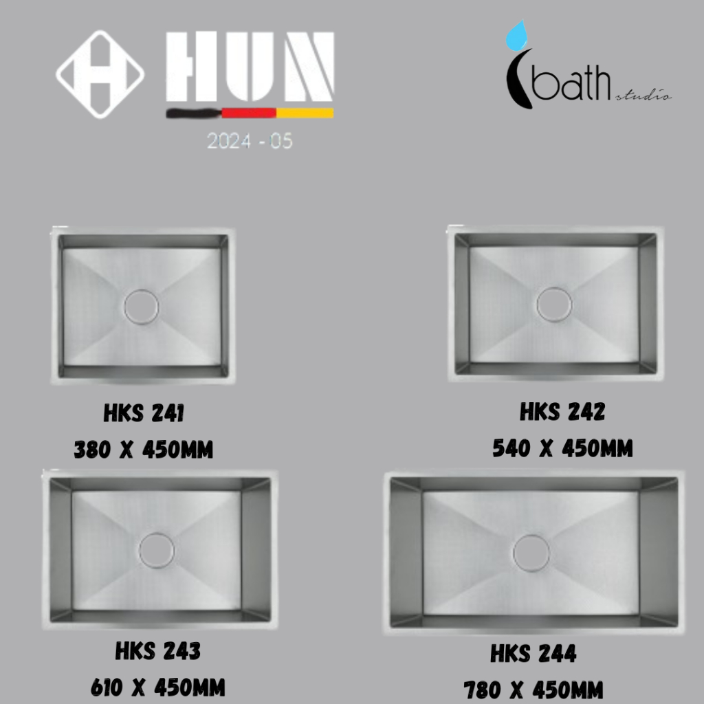HUN Stainless Steel Color Honeycomb Nanotech Kitchen Sink | Shopee Malaysia