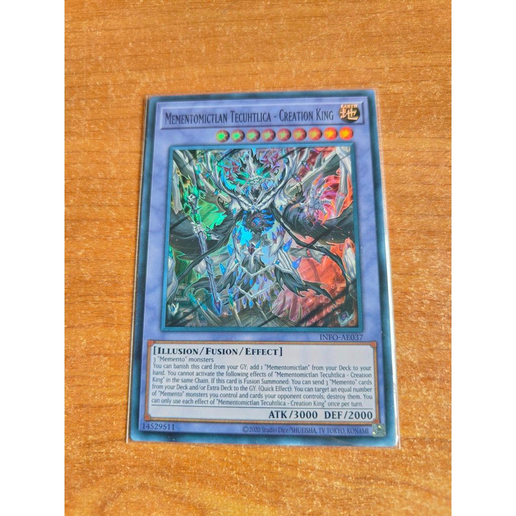 Yugioh : INFO-JP037 INFO-AE037 Mementomictlan Tecuhtlica (SR/SCR/QSCR) | Shopee Malaysia
