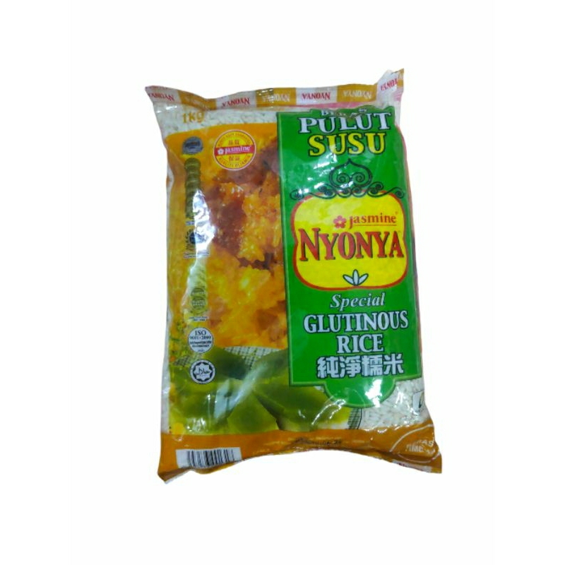 BERAS PULUT SUSU NYONYA JASMINE SPECIAL GLUTINOUS RICE 1KG+- | Shopee ...