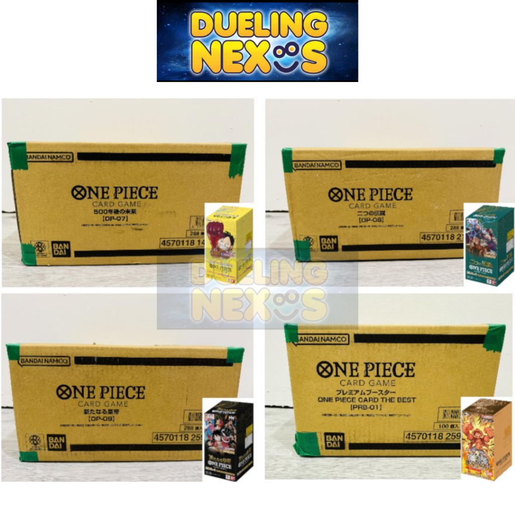One Piece Card Game TCG Sealed Case Cartoon Booster Box - OP07 / OP08 ...