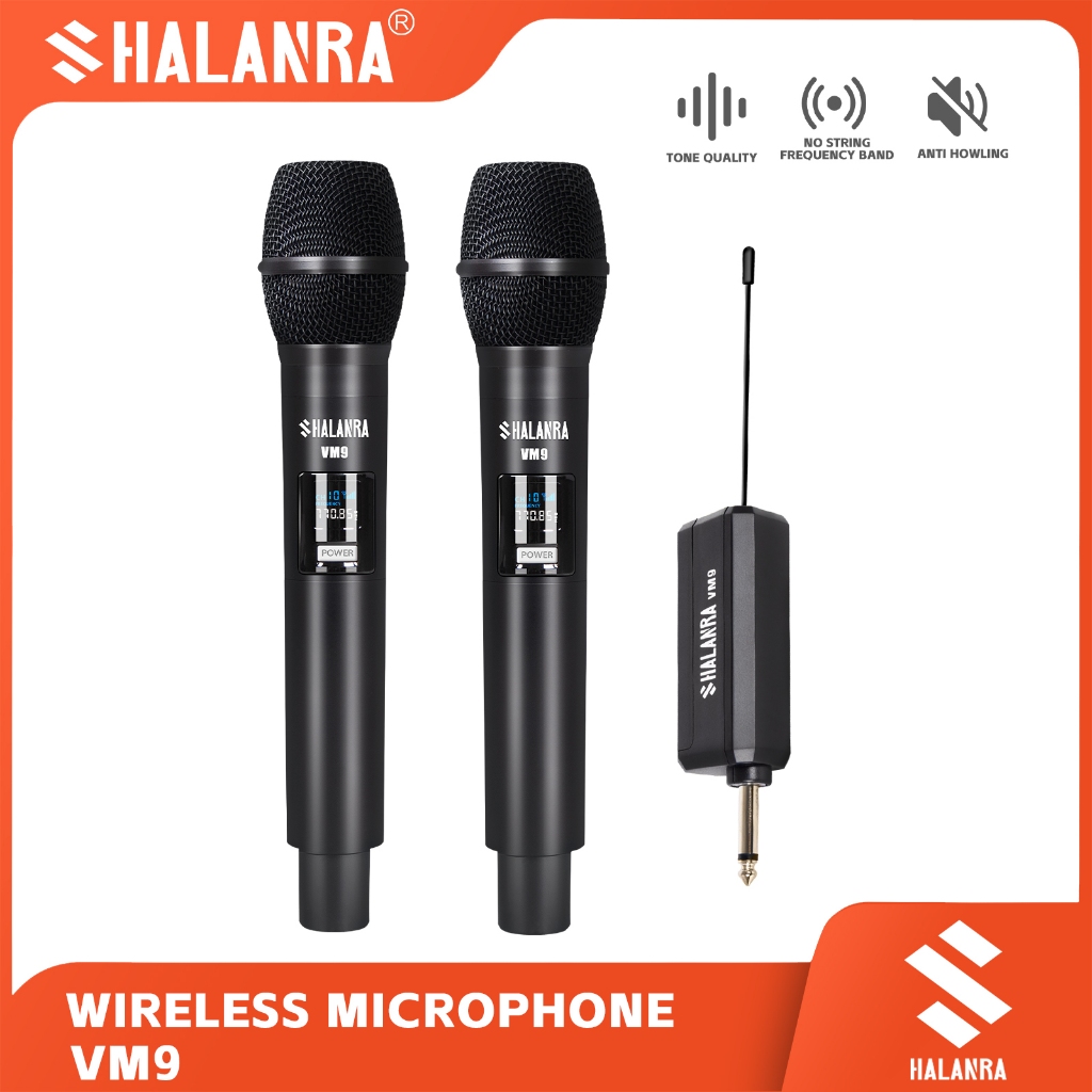 VM9 wireless microphone dual microphone wireless charging microphone portable microphone plug ...