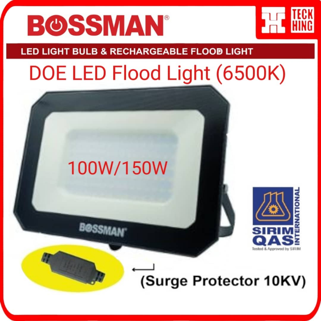 Bossman 100w/150w LED Flood Light Outdoor Weatherproof LED Flood Light ...